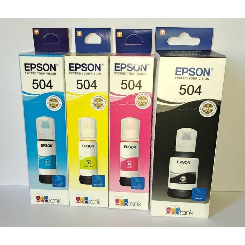 Kit de Tinta Epson 4 Colores T504 PARA L4150, L4160, L6171 EPSON ...