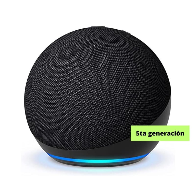 PARLANTE INTELIGENTE ALEXA ECHO DOT 5TA GEN NEGRO AMAZON AMAZON ...