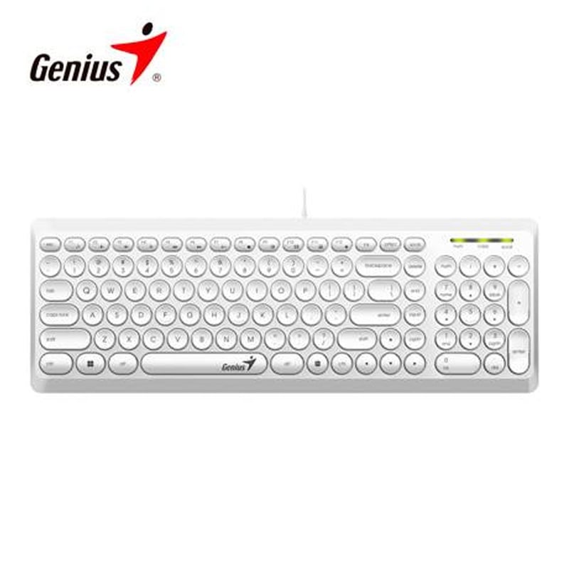 Teclado Genius Slimstar Q200 Usb Multimedia White GENIUS | falabella.com