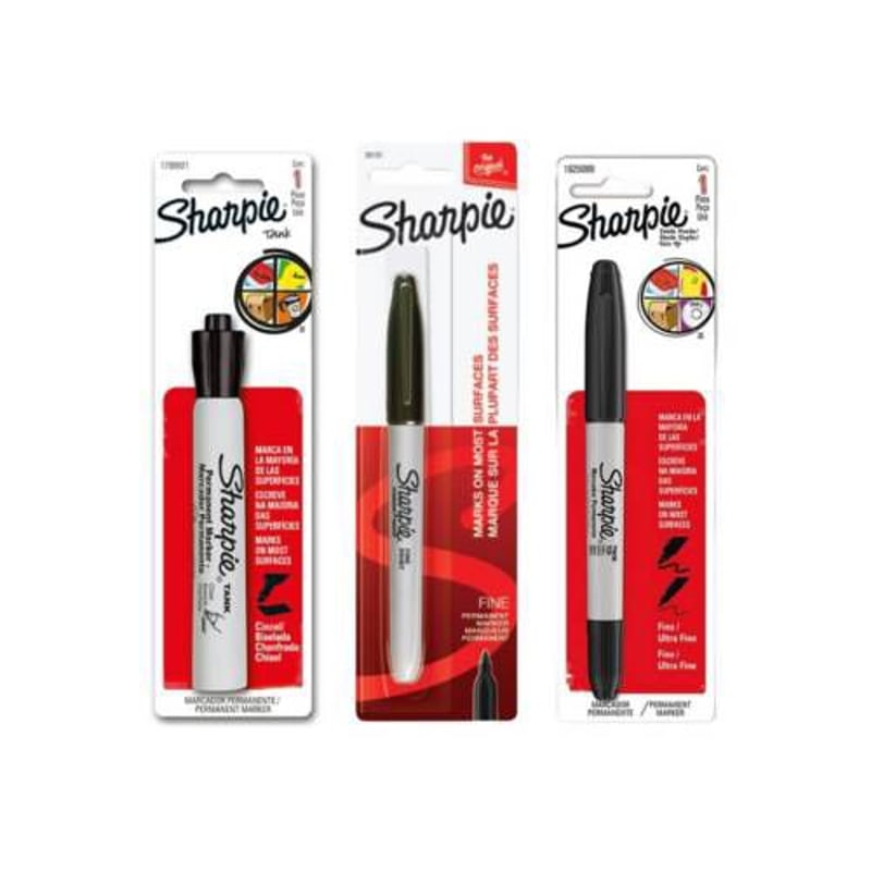 Marcadores Permanentes Black Pack x3 SHARPIE | falabella.com