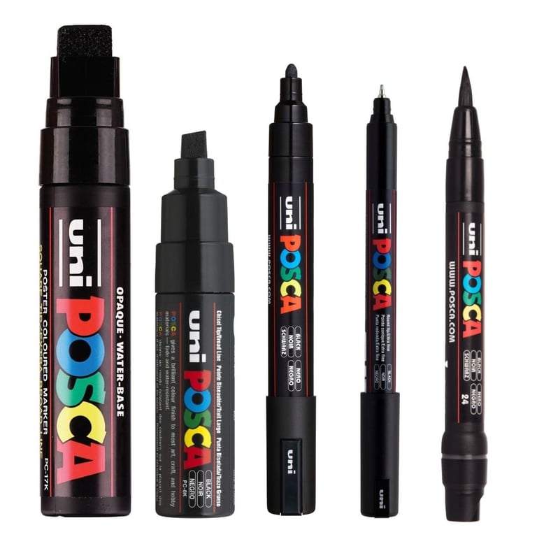Set Marcadores Black Collection POSCA | falabella.com