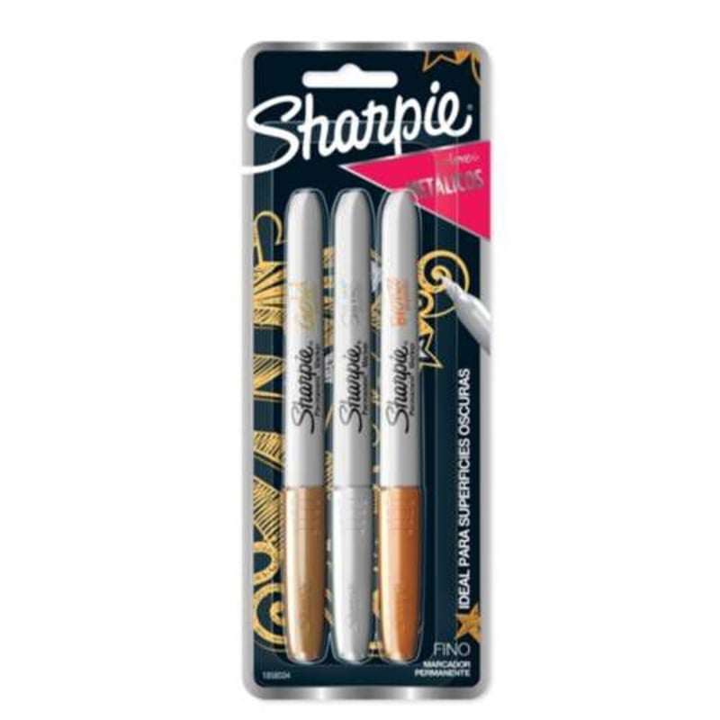 Marcadores Permanentes Metálicos x 3 SHARPIE | falabella.com
