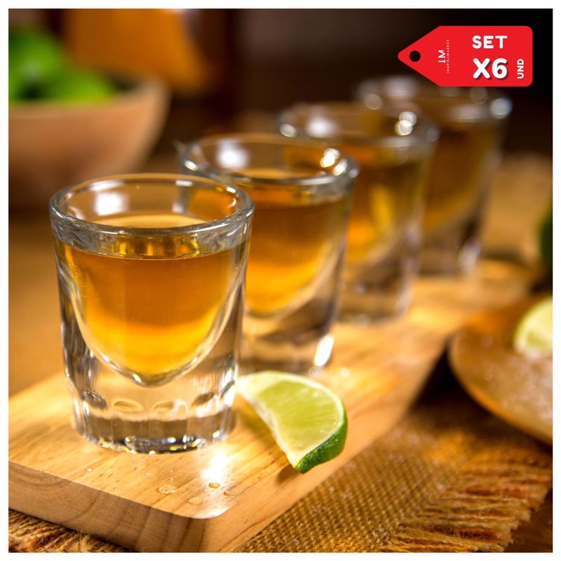 Mini Copas Shot Tequila Chupito Set x6 und INSPIRA | falabella.com