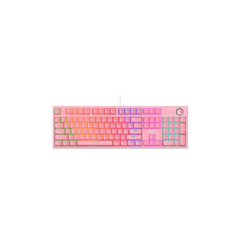 Teclado mecánico gamer havit kb871l rgb - pink HAVIT | falabella.com