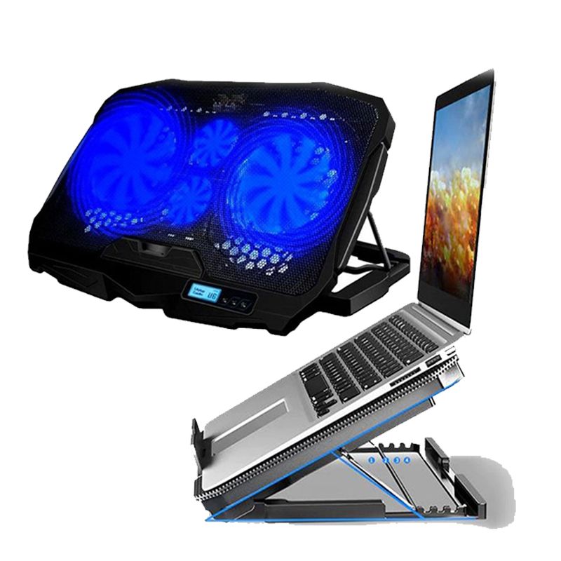 Cooler 4 Ventiladores para Laptop / 5 Niveles / 2 Entradas USB SEISA ...
