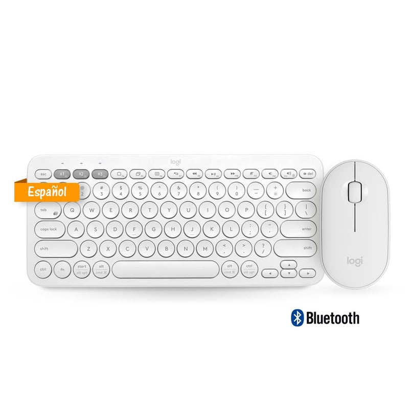 Combo Teclado k380 Mouse m350 Logitech bluetooth silencioso - Blanco ...