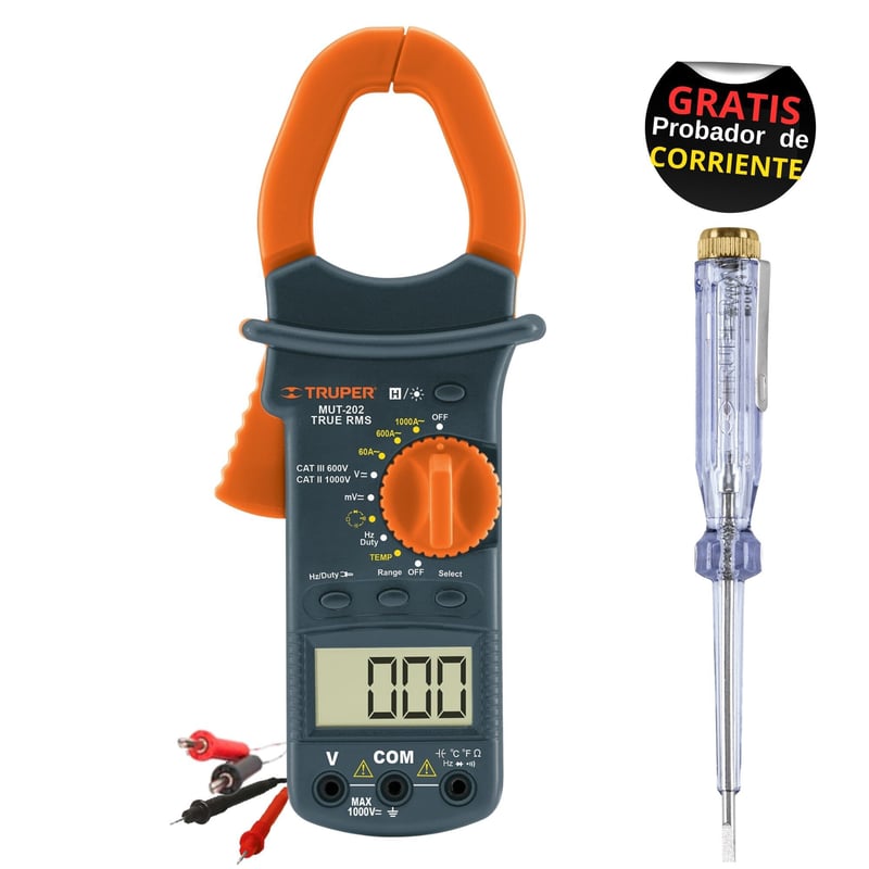Multimetro digital truper pinza amperimetrica de gancho TRUPER ...