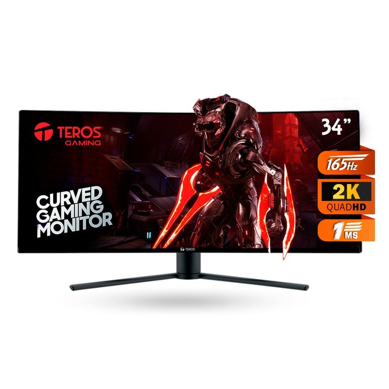 Monitor Teros Gaming Curvo Te-7350n 34" QHD 2K 165Hz 1ms - UltraWide ...