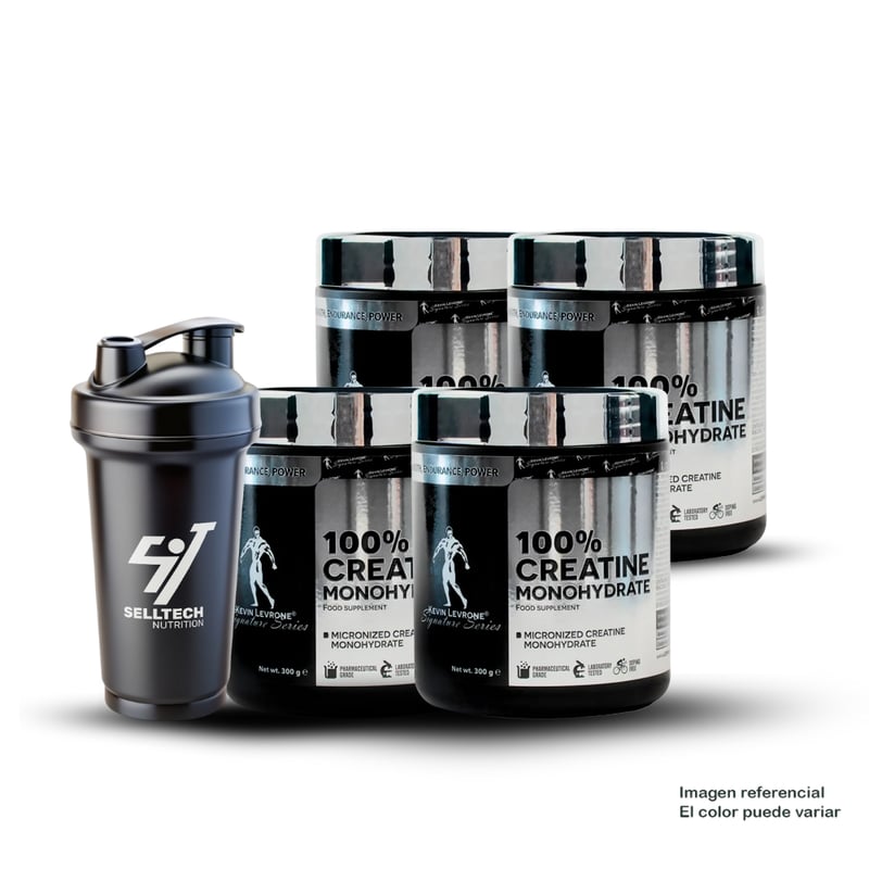 Pack Kevin Levrone Creatina Monohidratada 300gr X4 KEVIN LEVRONE ...