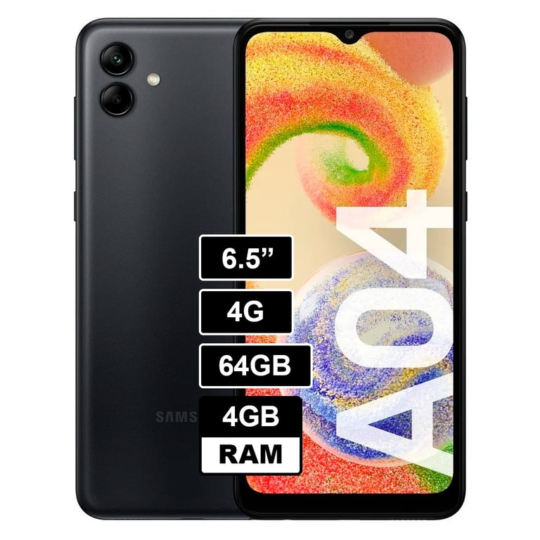Celular Samsung Galaxy A04 4GB RAM 64GB Negro SAMSUNG | falabella.com