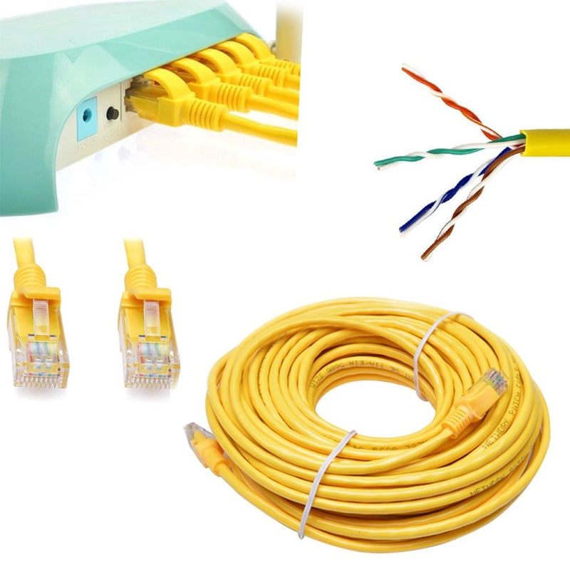 Cable De Red Utp Cat 6 Nuevo Sellado Testeado Rj45 30 Metros GENERICO ...