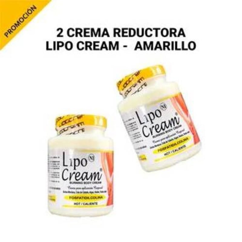 Pack De 2 Crema Reductora Lipo Cream - Tapa Amarilla SM | falabella.com