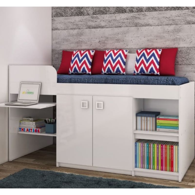 Cama Multifuncional Barcelona Blanco DMUEBLES | falabella.com