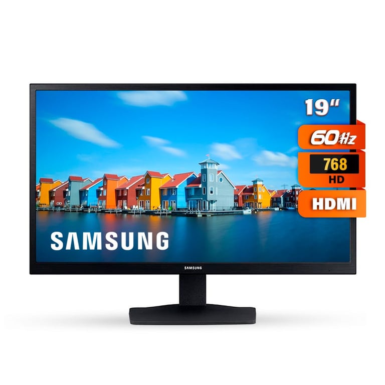 Monitor Samsung 19" VGA HDMI PLano 768 HD - LS19A330NH SAMSUNG ...