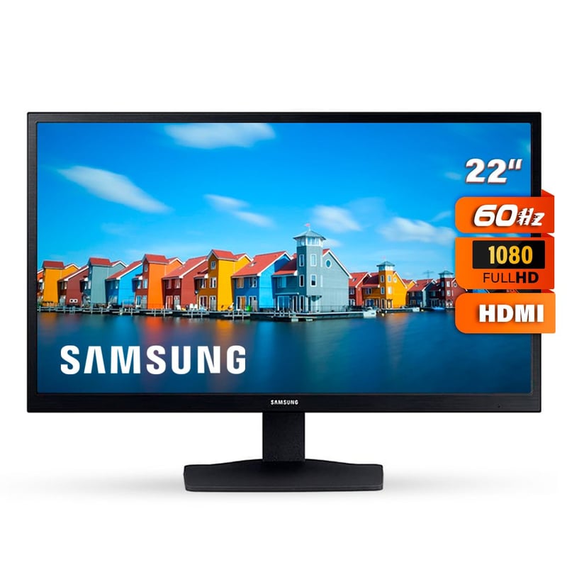 Monitor Samsung 22" Full HD 1080 HDMI VGA - LS22A33ANHLXPE SAMSUNG ...