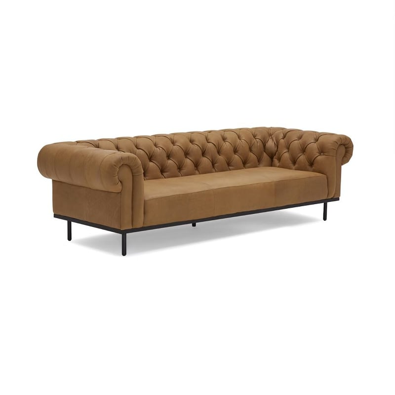 Sofa Capitone 3 Cuerpos Camel FABIANI HOME | falabella.com