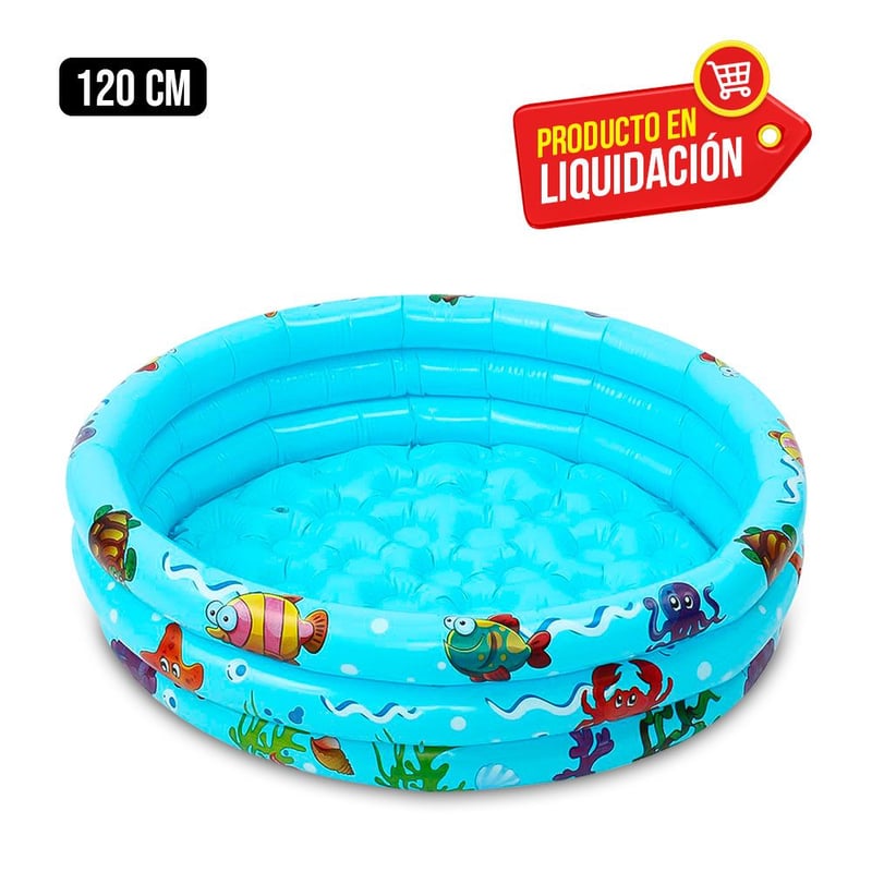Piscina Niños Baby Aumusement Pool 120 cm - Celeste CC GROUP ...