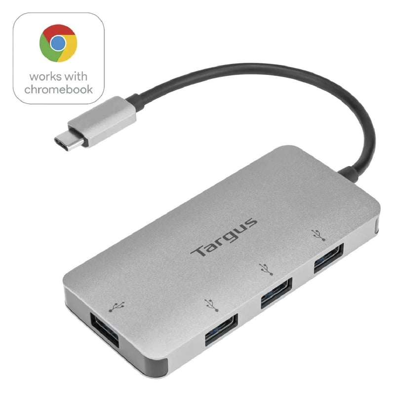 Hub USB-C Targus 4-port USB-A 3.0 Gray (ACH226BT) TARGUS | falabella.com