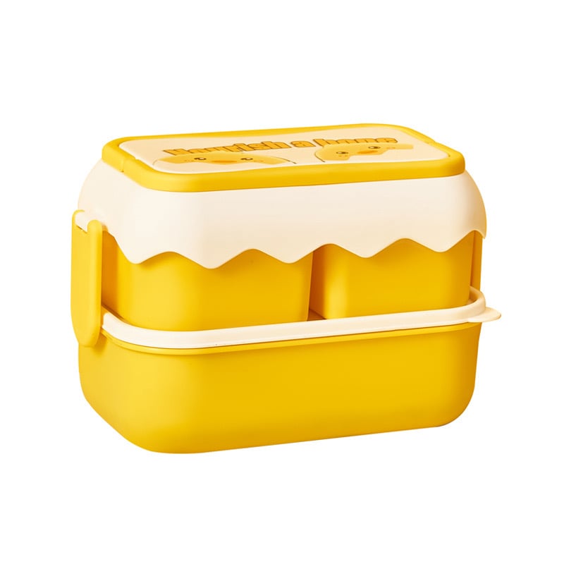 Taper 3 en 1 Pollito Amarillo con Asas y Cubiertos – 2400 ml GENERICO ...