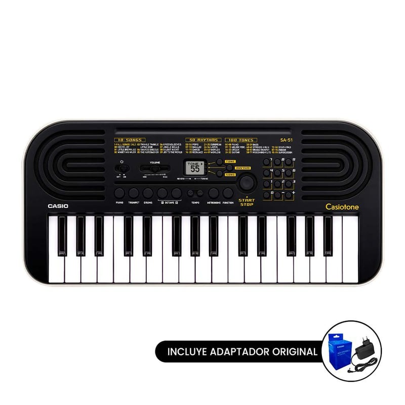 Órgano Electrónico - CASIO - SA-51H2-ADAP - Negro CASIO | falabella.com
