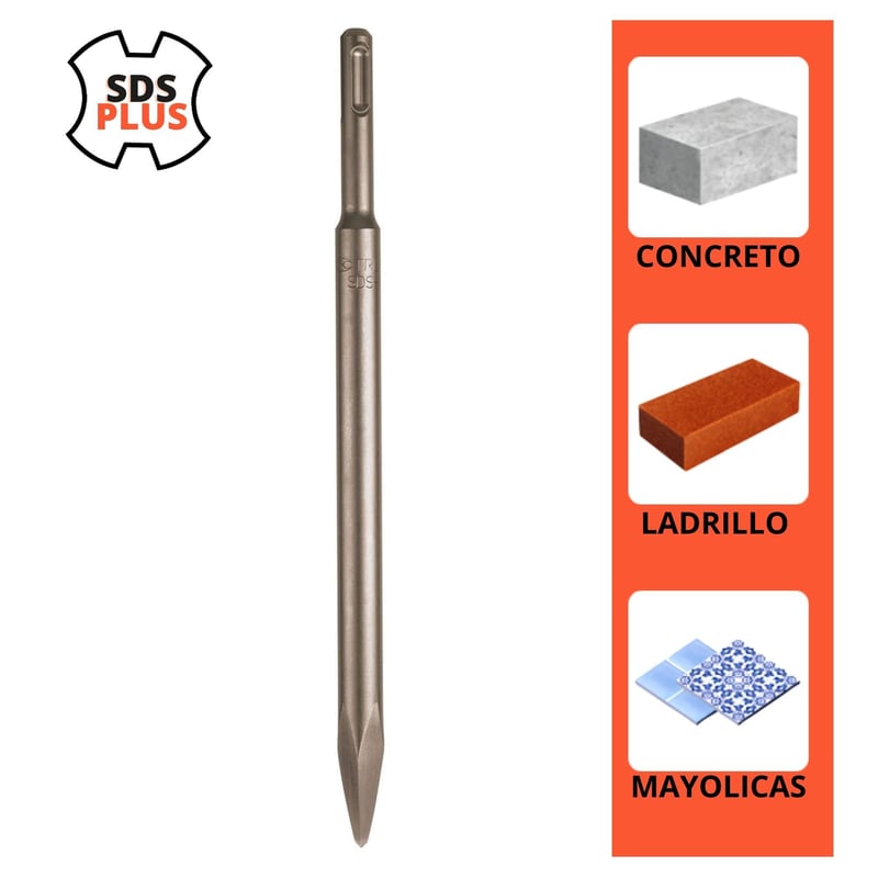 Cincel de punta SDS Plus de 10 Truper | Sodimac Perú