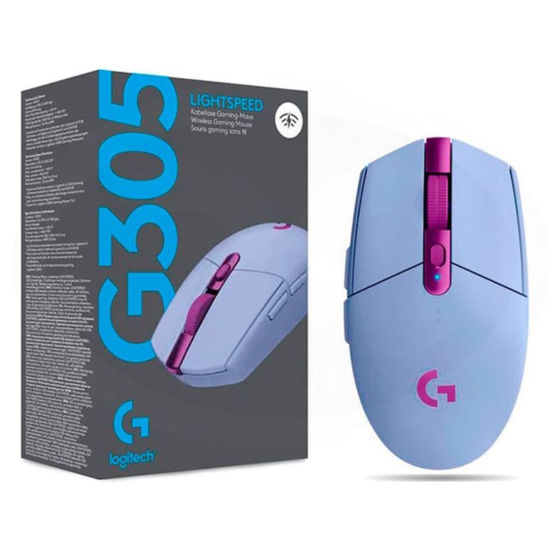 Mouse Gamer Logitech G305 Wireless Lightspeed Gaming Lila LOGITECH ...