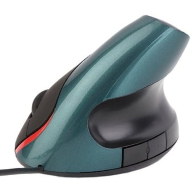 Mouse Vertical Optico Ergonómico Usb Evita Tunel Carpiano- Azul ...