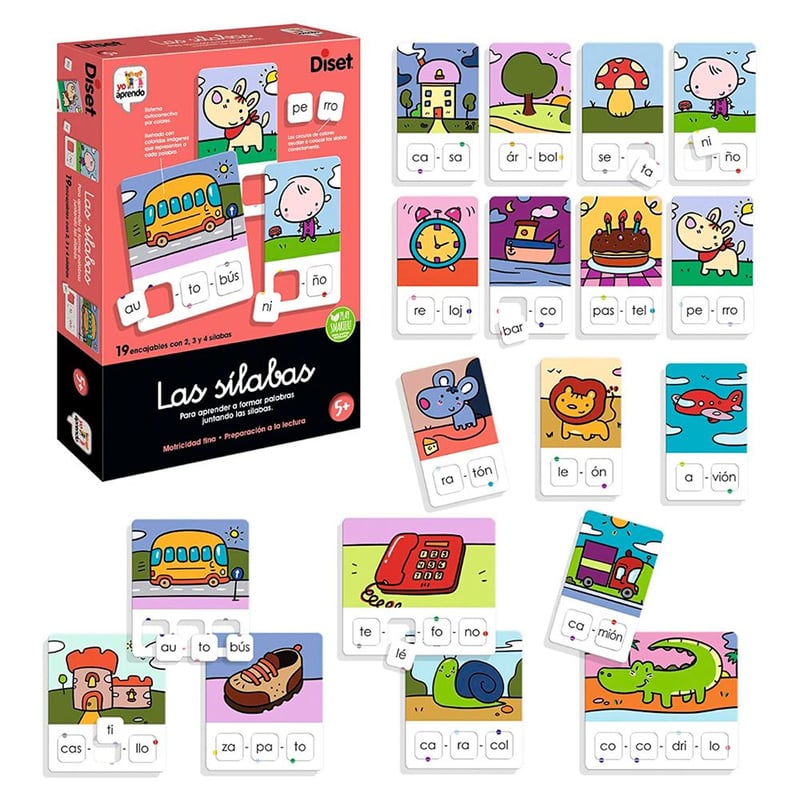 JUEGO EDUCATIVO LAS SÍLABAS DISET | falabella.com