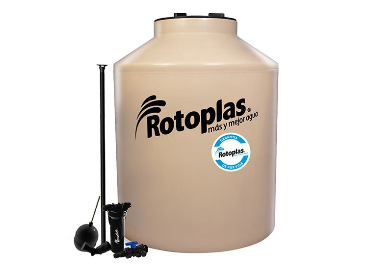 TANQUE PARA AGUA DE 1,500 LTS COLOR ARENA CON KIT DE ACCESORIOS ...