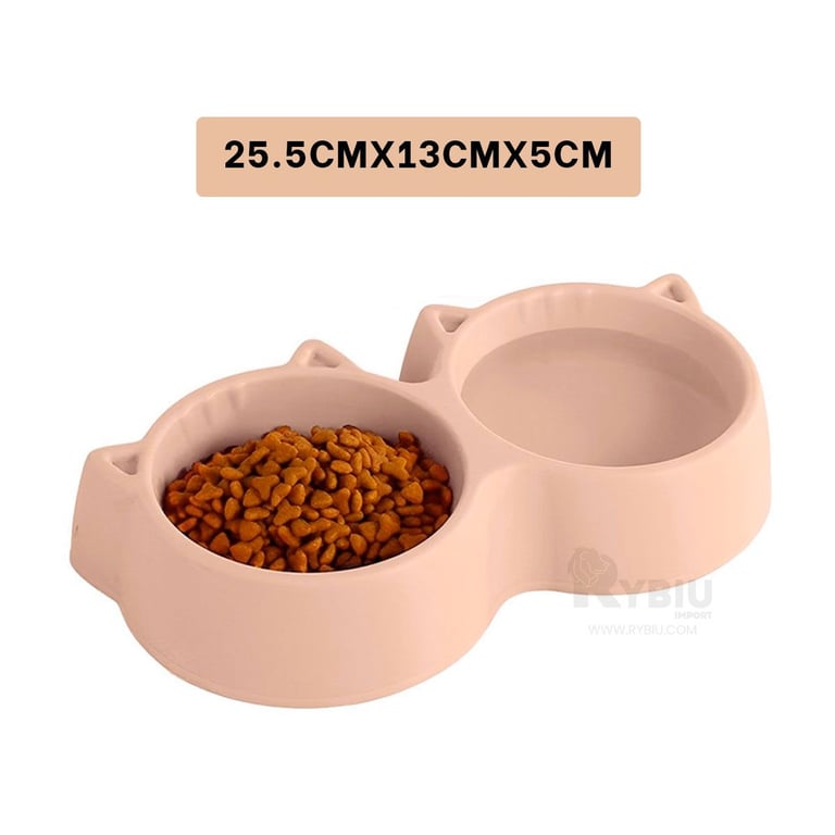 CatDogs Comedero Doble con Orejitas de Gato GENERICO | falabella.com