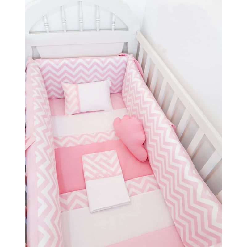 Protectores Laterales Parachoques de cuna diseño Zig Zag GENERICO ...