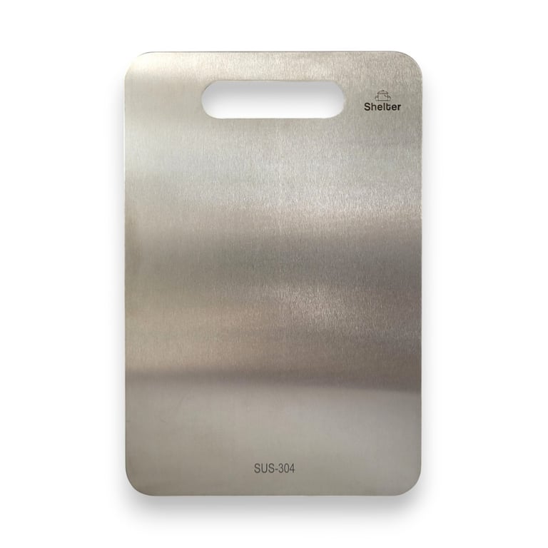 Tabla de picar de Acero Inoxidable Shelter / 20 x 30 cm / 2mm espesor ...