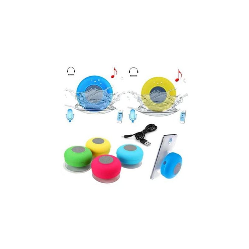 Mini parlantes bluetooth portatil acuatico speaker microfono ducha ...