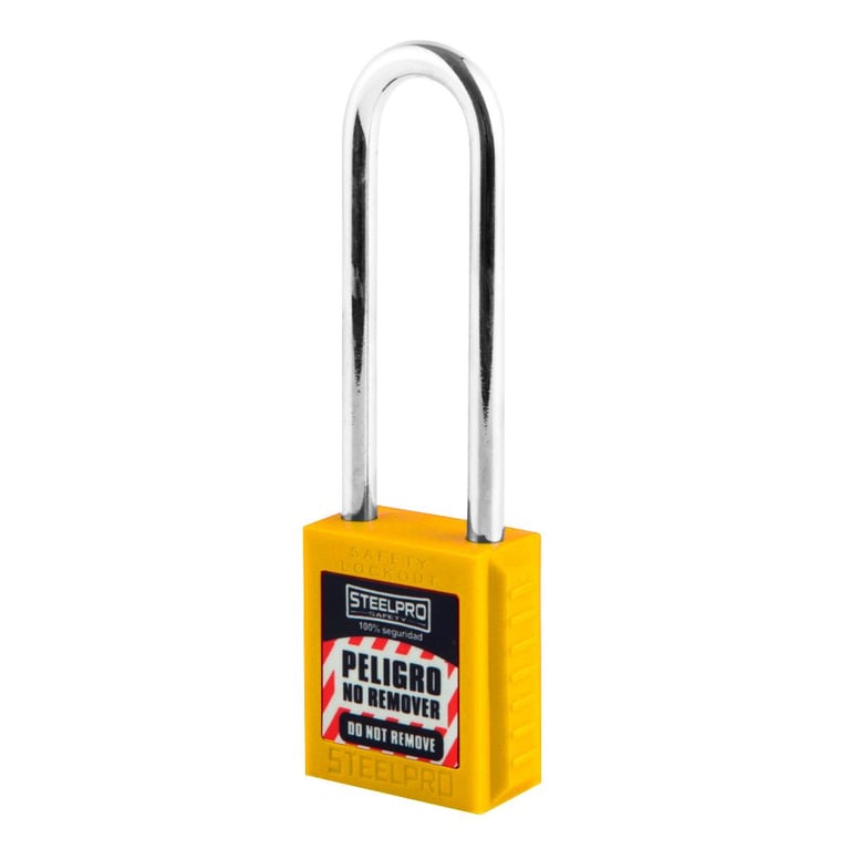 CANDADO LOCK OUT X10 LONG STEELPRO AMARILLO STEEL PRO | falabella.com