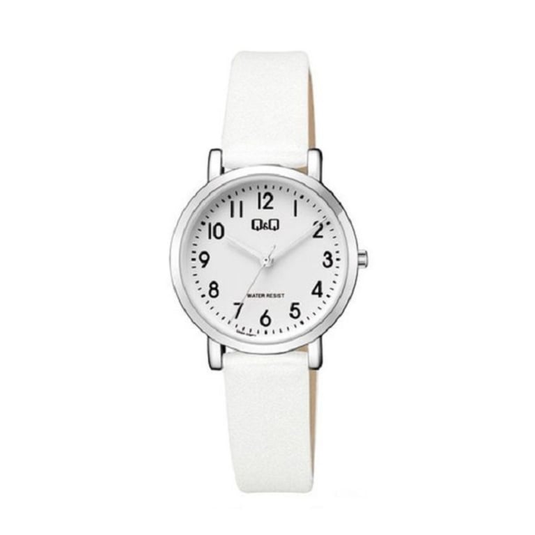 Reloj QQ Mujer Cuero Blanco Q&Q | falabella.com