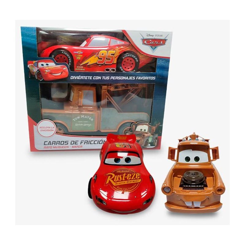 Cars set rayo mcqueen y mate fricción disney DISNEY | falabella.com
