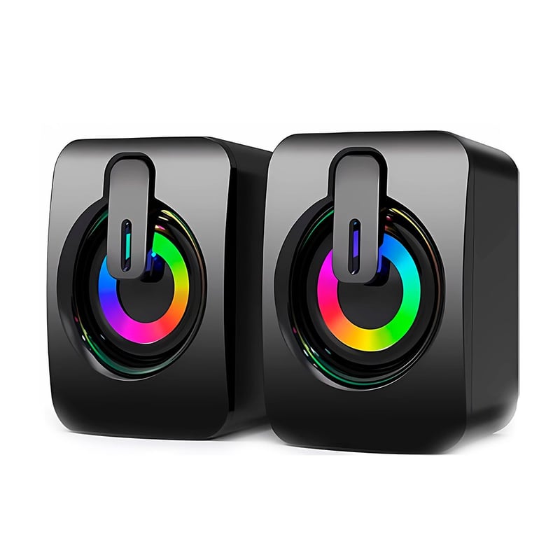 Mini Parlante FEITUN Para PC con Luces RGB SASARU | falabella.com