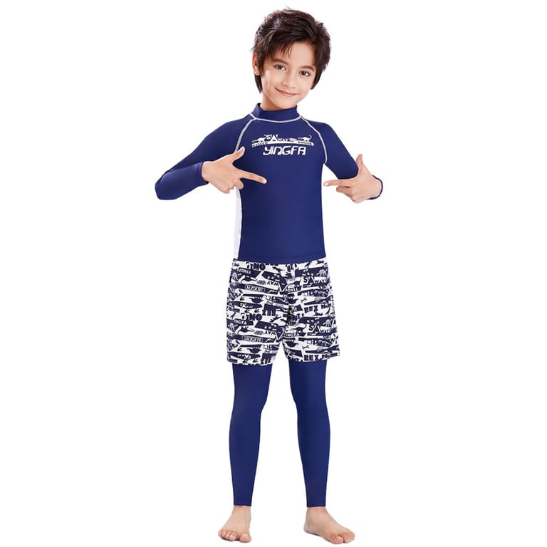 Conjunto Natacion Niños Yingfa Ropa De Baño Full Protection GENERICO ...