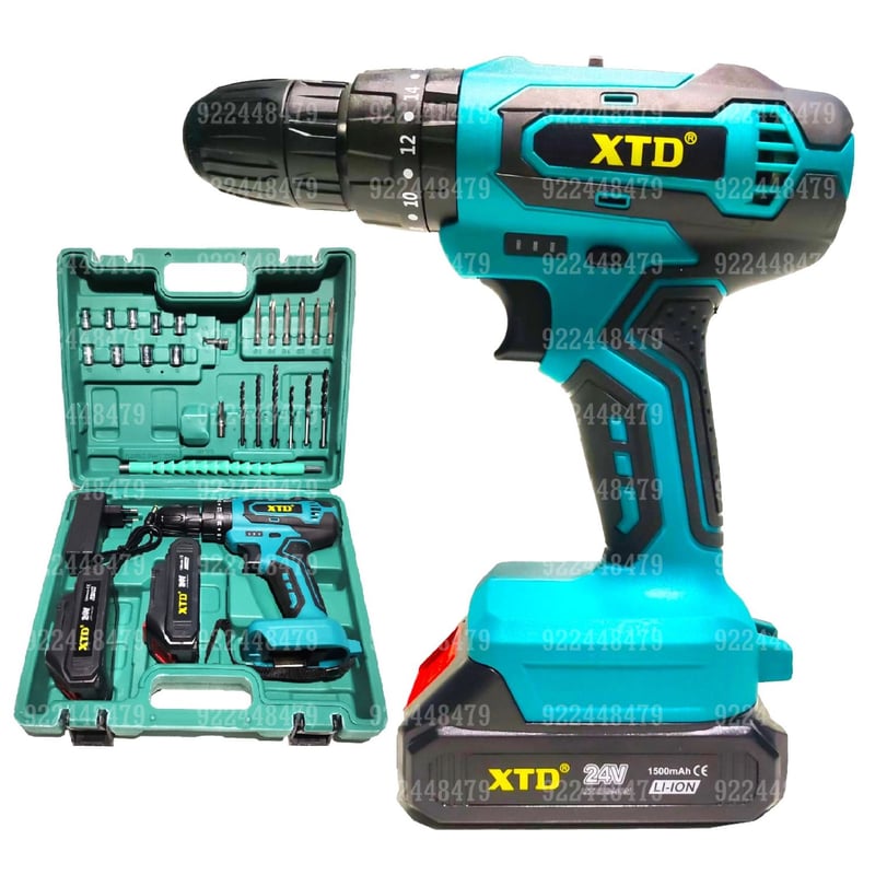 Taladro Inalámbrico Atornillador Destornillador y Percutor XTD ...