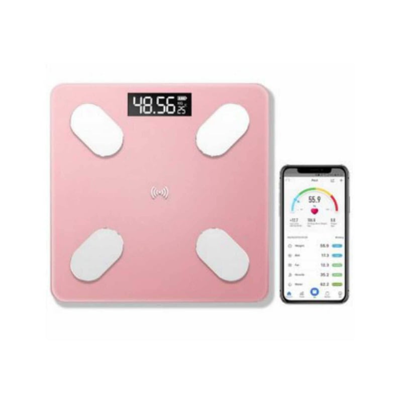 Balanza Corporal Inteligente ROSADO. LH ELECTRONIC | falabella.com