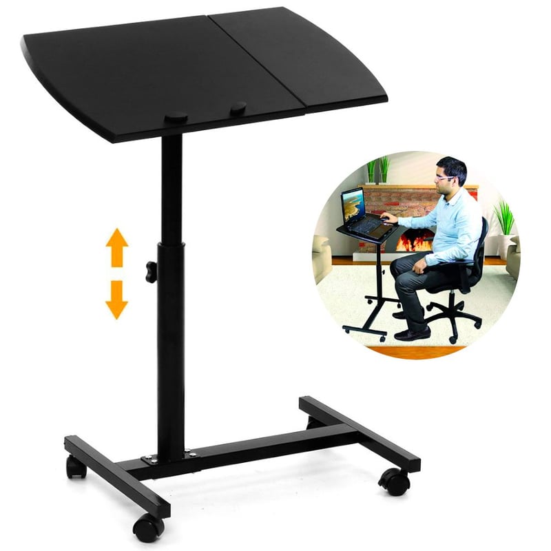 Mesa para Laptop con Ruedas Portátil Ajustable Porta Mouse GENERICO ...