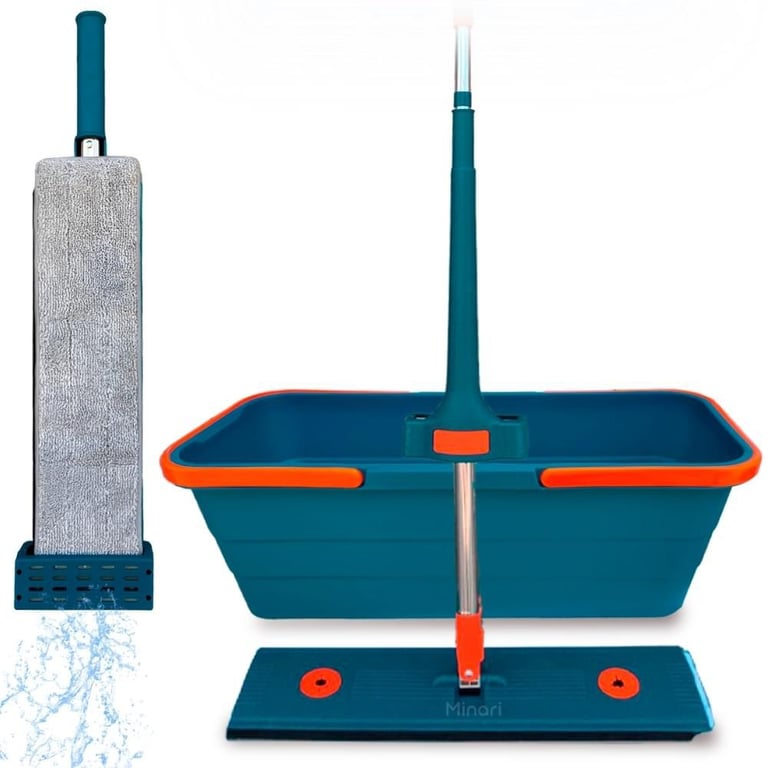 Trapeador Escurridor con Balde Extra Large Premium Azul 85T MINARI ...