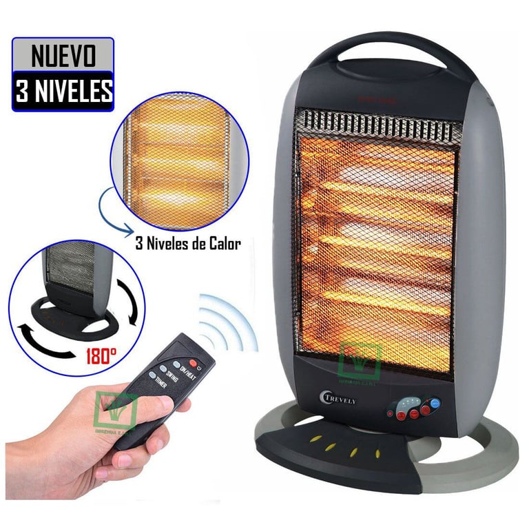 Calefactor Eléctrico Halógeno Control TCH-030 TREVELY | falabella.com