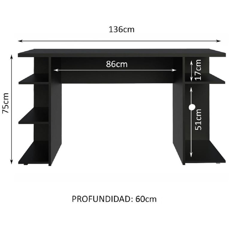 Escritorio Gamer Moderno para PC y Consola MADESA | falabella.com