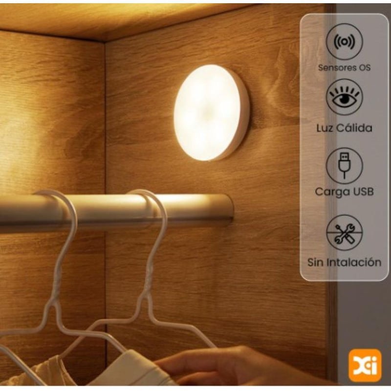 Luz led inteligente con sensor de movimiento con cable usb GENERICO ...