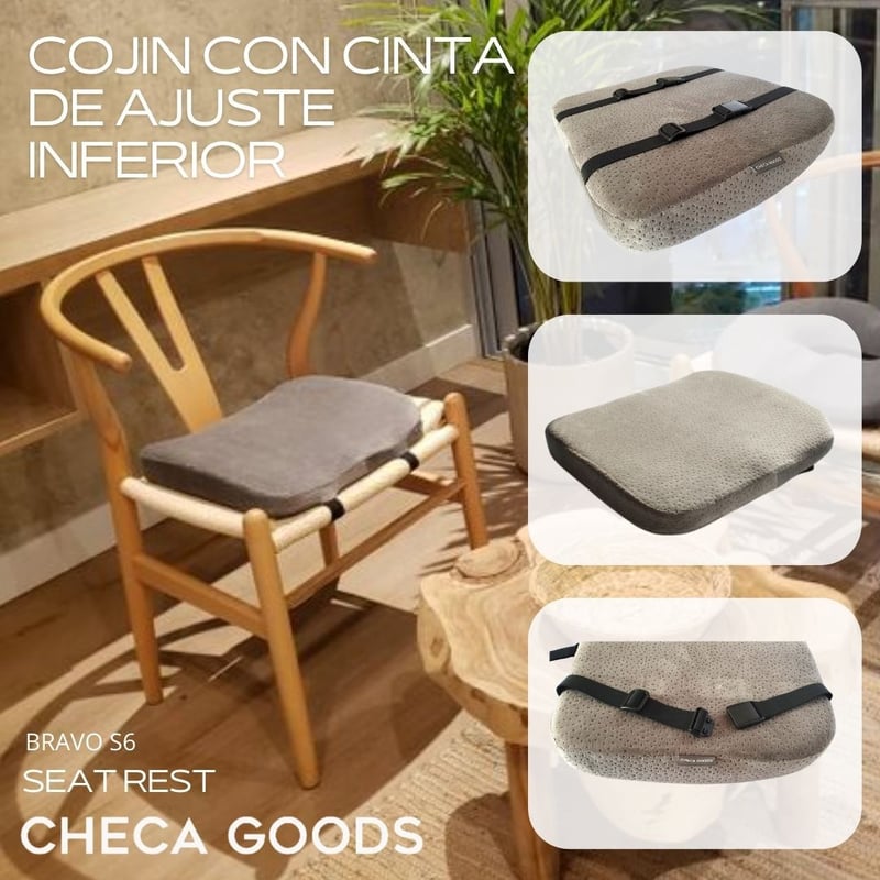 Cojín Anatómico Cómodo Para Silla Con Cinta Original Checa Goods S6 ...
