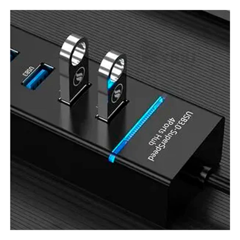 Puertos Usb 4 Entradas Extensor Negro GENERICO | falabella.com