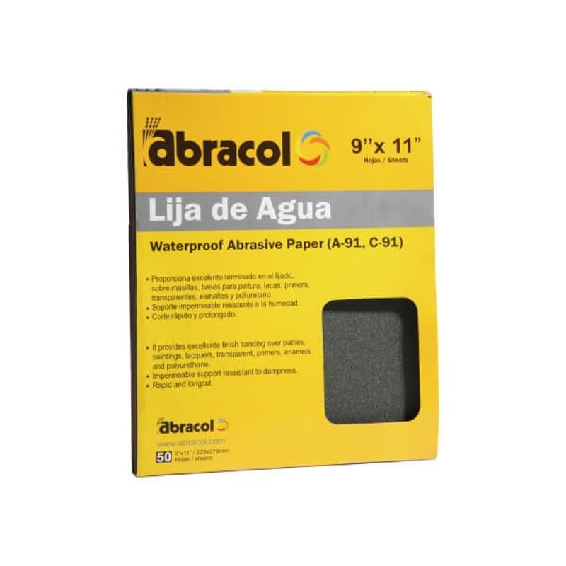 LIJA DE AGUA ABRACOL N° 100 POR 50 UND ABRACOL | falabella.com