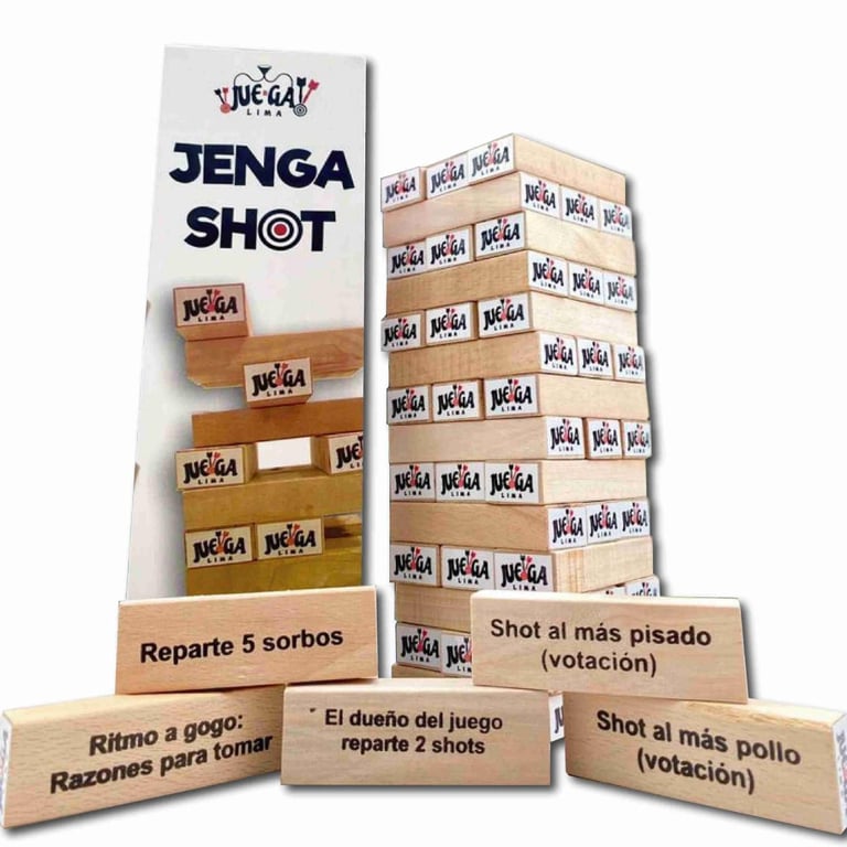 Juego para Adultos Jenga Shot JUERGA LIMA | falabella.com
