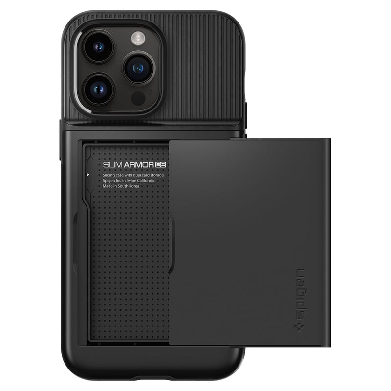 Case Spigen Slim Armor CS iPhone 14 Pro Max - Black - Importado USA ...
